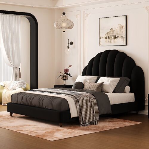 Ranjang Minimalis Modern Full Jok Hitam | Homarindo