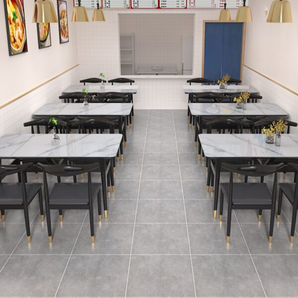 Meja Kursi Cafe Minimalis Black Doff | Homarindo