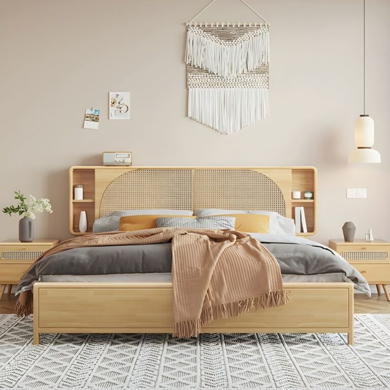 Tempat Tidur Minimalis Modern Dengan Rak | Homarindo