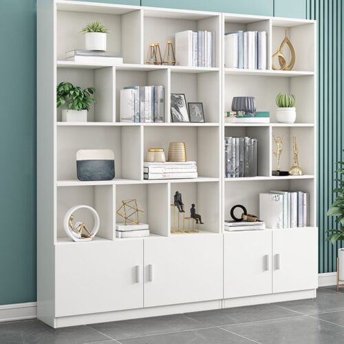 Rak Buku Minimalis Besar Warna Putih | Homarindo