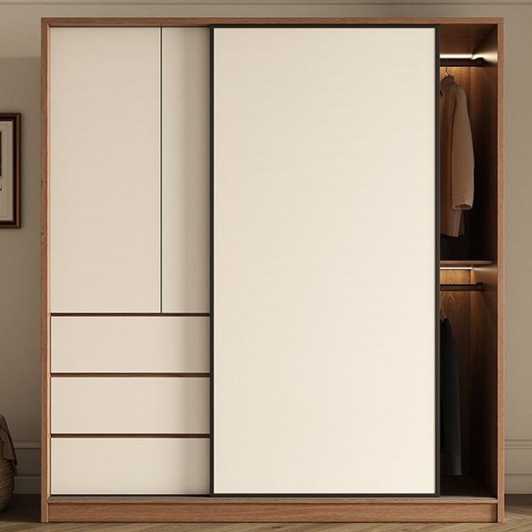 Lemari Pakaian Pintu Geser Minimalis Modern | Homarindo